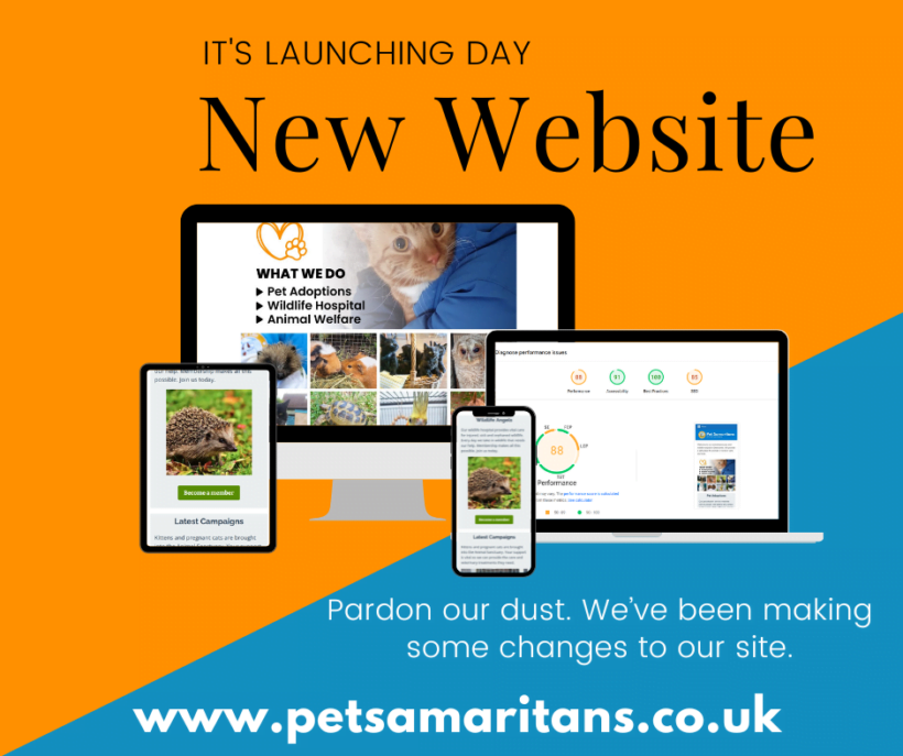 New look website launched - Pet Samaritans